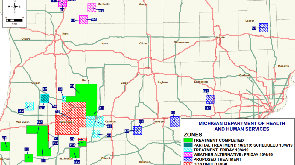 Officials update aerial treatment map | WWMT