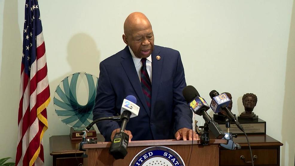U.S. Congressman Elijah Cummings speaks about Baltimore Mayor resigning ...